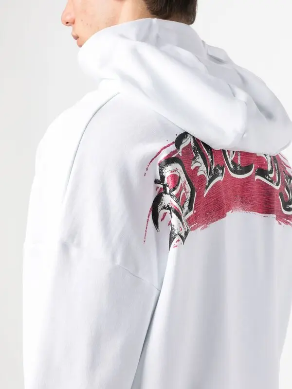 Philipp Plein Hawaii-print Cotton Hoodie