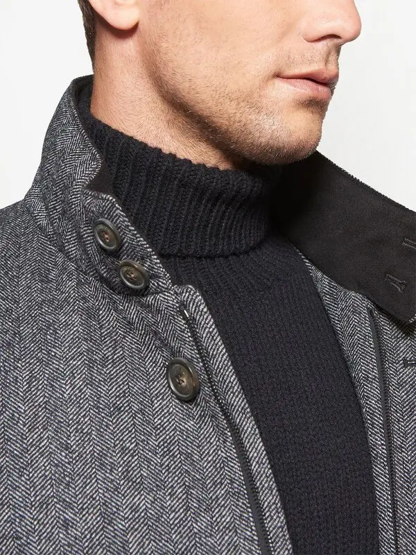 NORWEGIAN WOOL Single-breasted Down-filled Coat