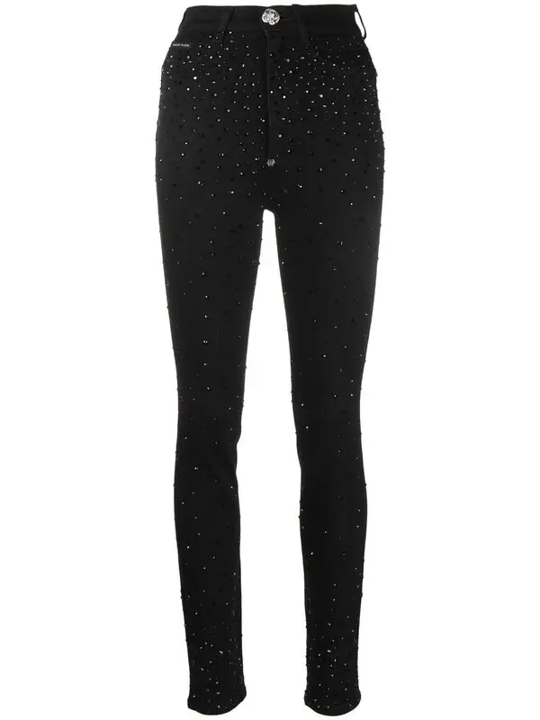 Philipp Plein Rhinestone-embellished Skinny Jeans