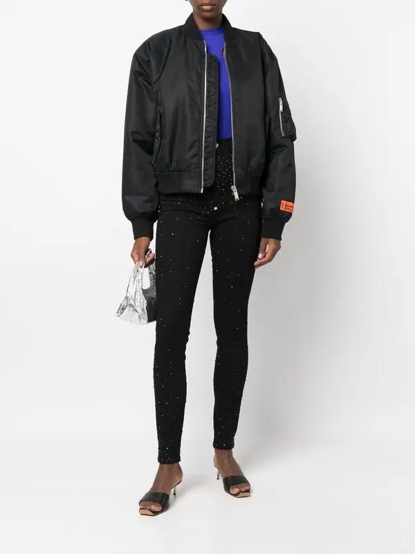 Philipp Plein Rhinestone-embellished Skinny Jeans