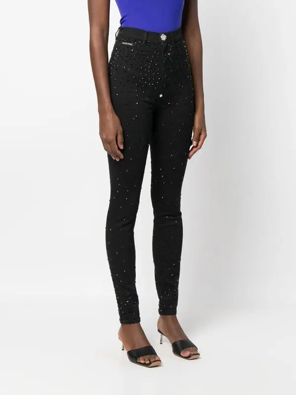Philipp Plein Rhinestone-embellished Skinny Jeans