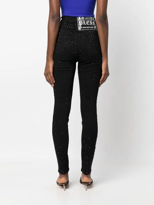 Philipp Plein Rhinestone-embellished Skinny Jeans
