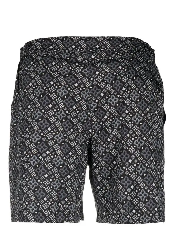 Tagliatore Abstract-pattern Swim Shorts