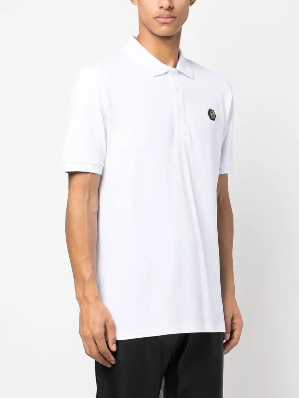 Philipp Plein Logo-print Cotton Polo Shirt