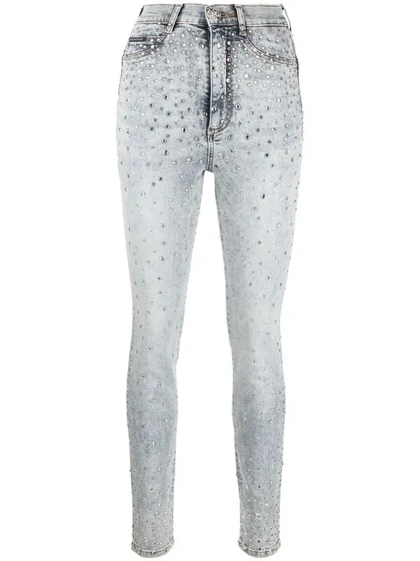 Philipp Plein Rhinestone-embellished Skinny Jeans