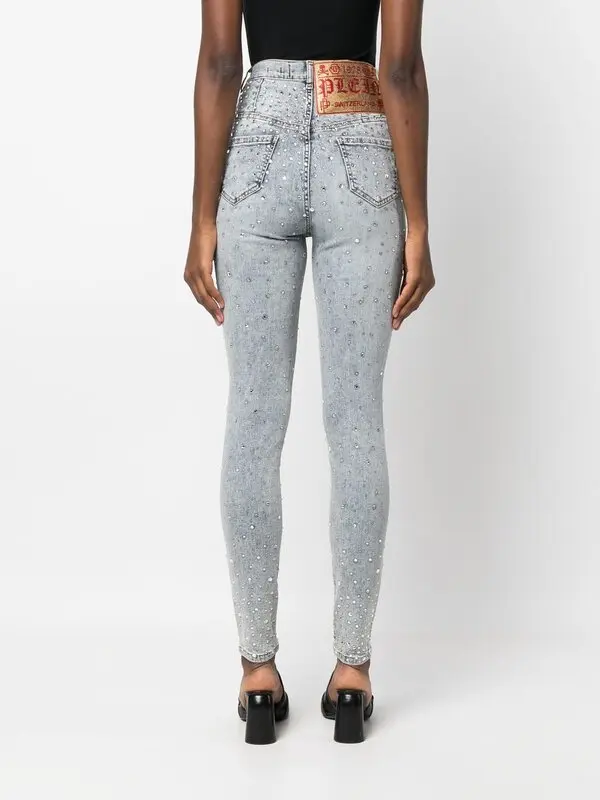 Philipp Plein Rhinestone-embellished Skinny Jeans
