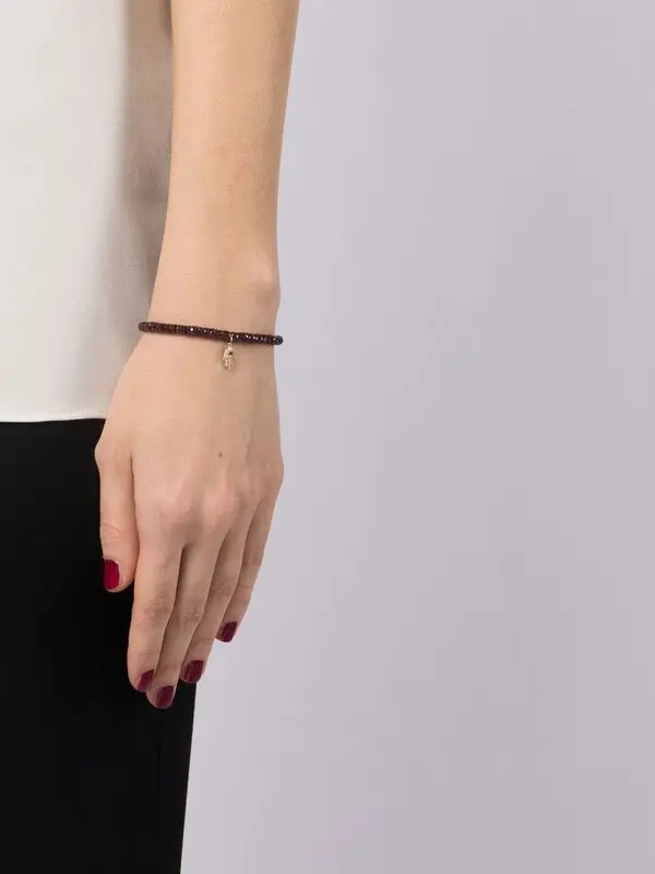 SYDNEY EVAN 14kt Yellow Gold Garnet Bracelet - Red