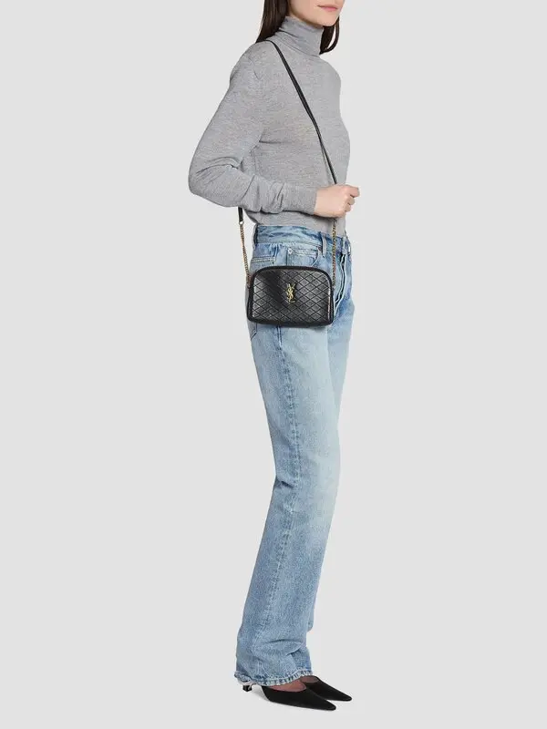 Saint Laurent Gaby Zipped Pouch - Nero