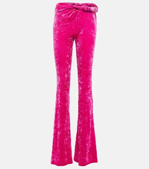 Versace Flared Velvet Trousers