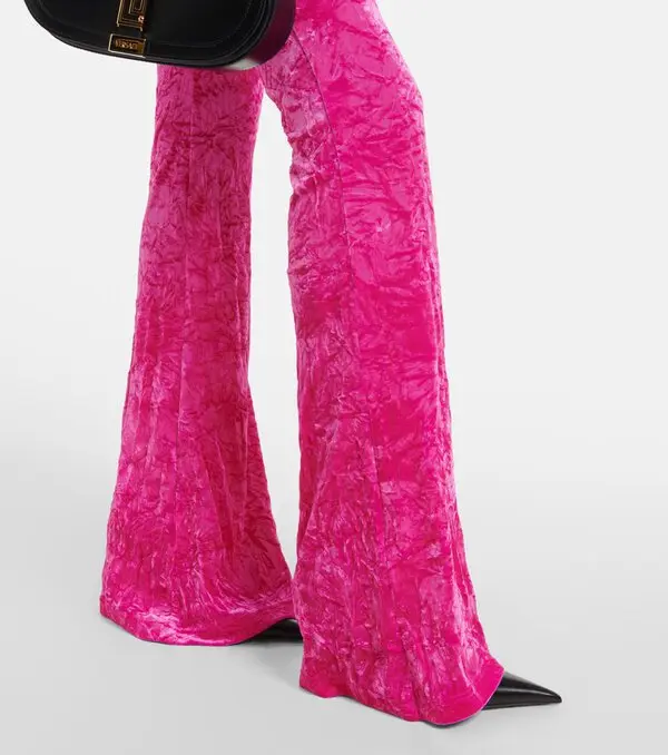 Versace Flared Velvet Trousers