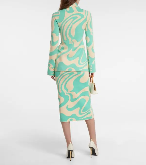 Sportmax Soraga Jacquard Blazer - Multicoloured