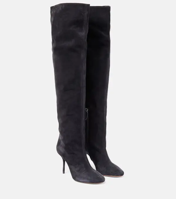 Alaïa Over The Knee Suede Boots