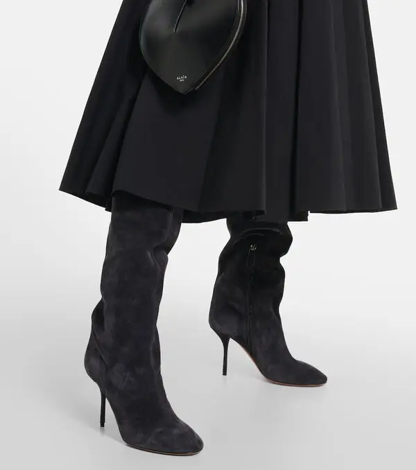 Alaïa Over The Knee Suede Boots