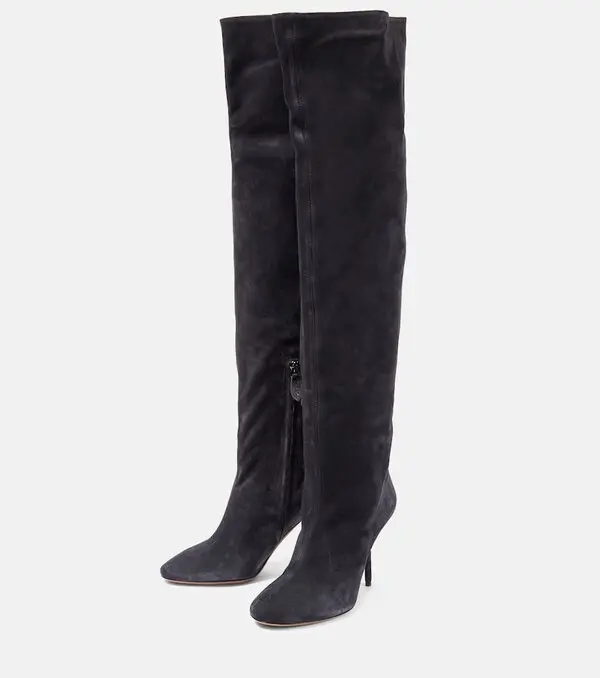 Alaïa Over The Knee Suede Boots