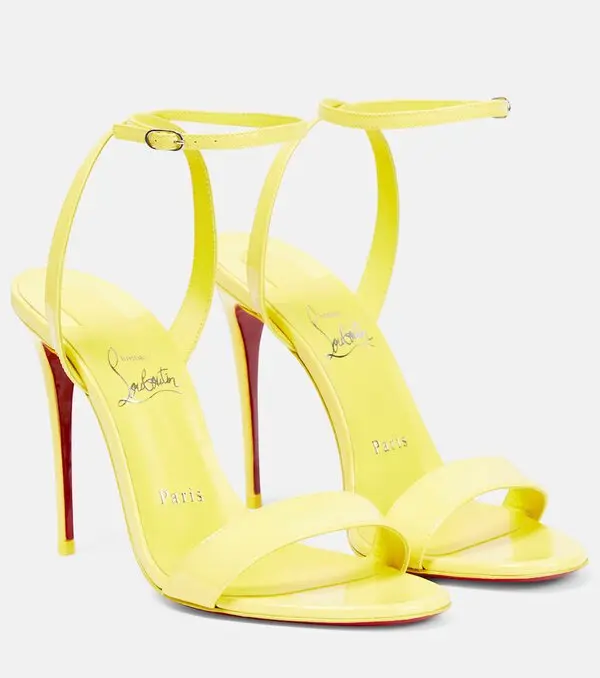 CHRISTIAN LOUBOUTIN Loubigirl 100 Patent Leather Sandals