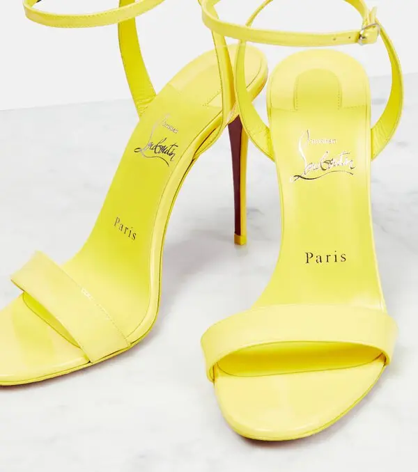 CHRISTIAN LOUBOUTIN Loubigirl 100 Patent Leather Sandals