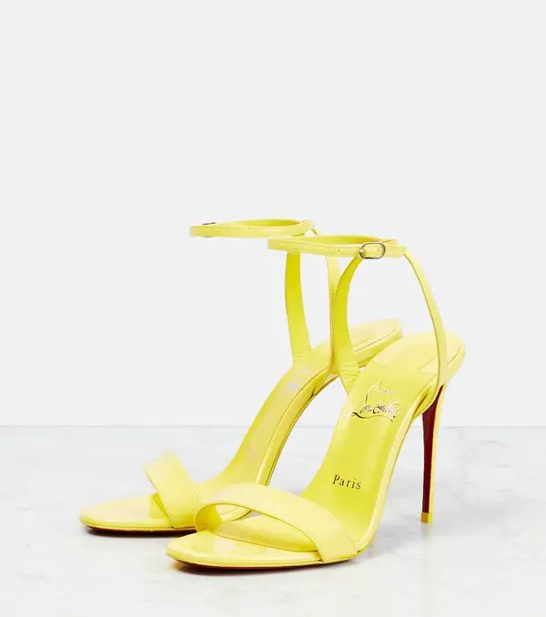CHRISTIAN LOUBOUTIN Loubigirl 100 Patent Leather Sandals