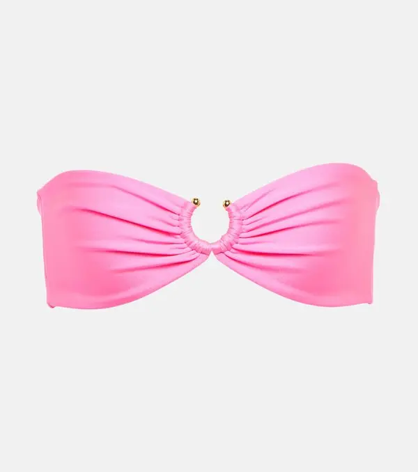 SAME Pierced Bandeau Bikini Top - Pink