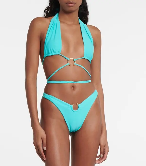 SAME Pierced Bikini Bottom - Blue