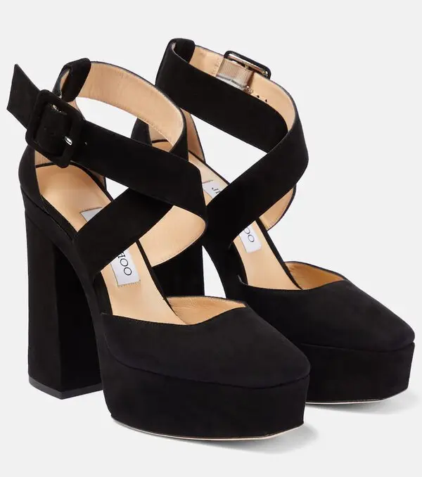 JIMMY CHOO Gian 140 Platform Pumps