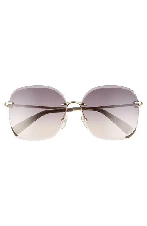 Longchamp Rimless Round Sunglasses