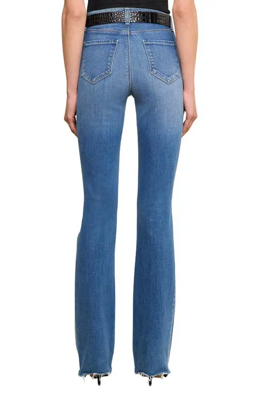 L'Agence Ruth Raw Hem Straight-leg Jeans - Cambridge