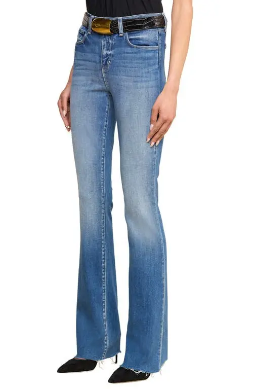 L'Agence Ruth Raw Hem Straight-leg Jeans - Cambridge