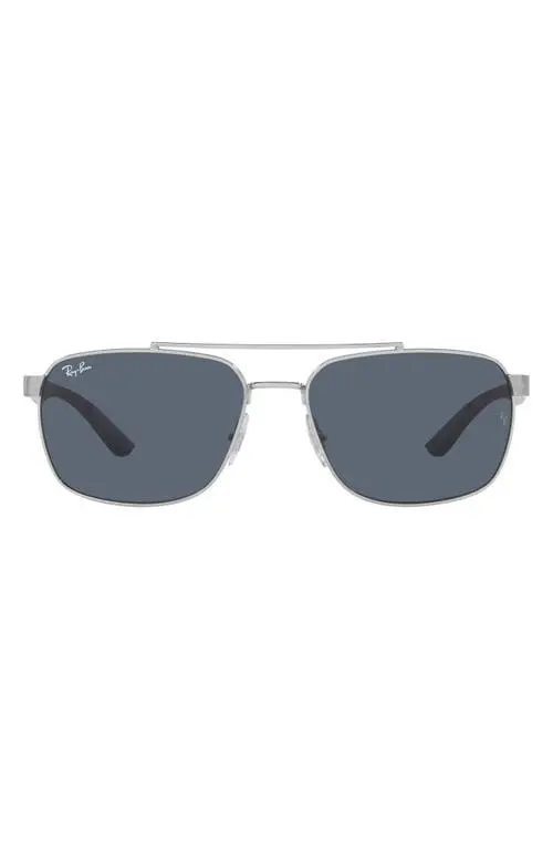 Ray-ban 59mm Aviator Sunglasses - Silver