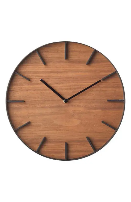 YAMAZAKI Rin Wall Clock - Brown