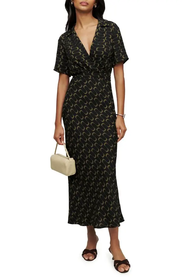 knee length dresses for ladies Danika Side Slit Maxi Dress - Red main image 0