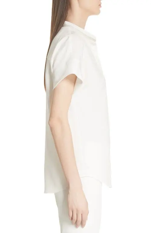 Lafayette 148 New York Camilla Silk Matte Blouse