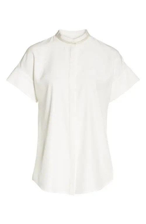Lafayette 148 New York Camilla Silk Matte Blouse