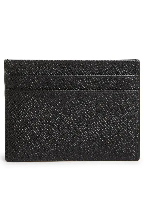 Dolce & Gabbana Logo Plaque Leather Card Case