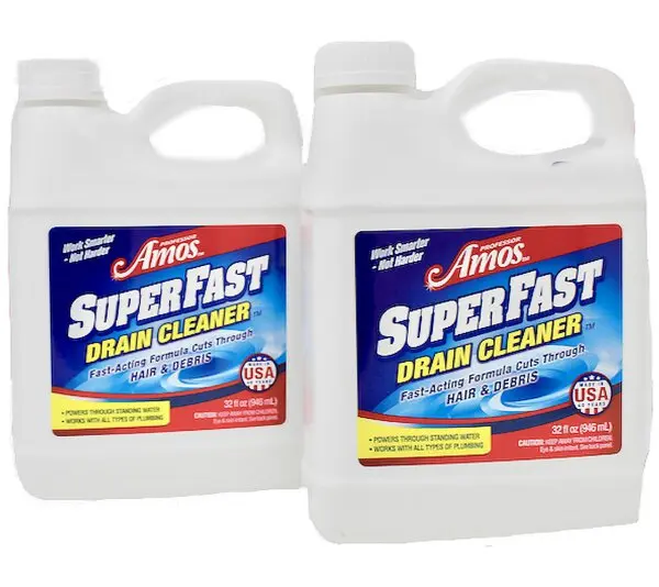PROFESSOR AMOS Set Of 2 32oz Superfast Drain Cleaner - One-color