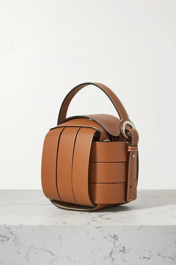 STRONGTHE Brown Ball Knotted Bag ショルダー Jw Anderson Knot Leather Shoulder Bag In Brown - 30% Off