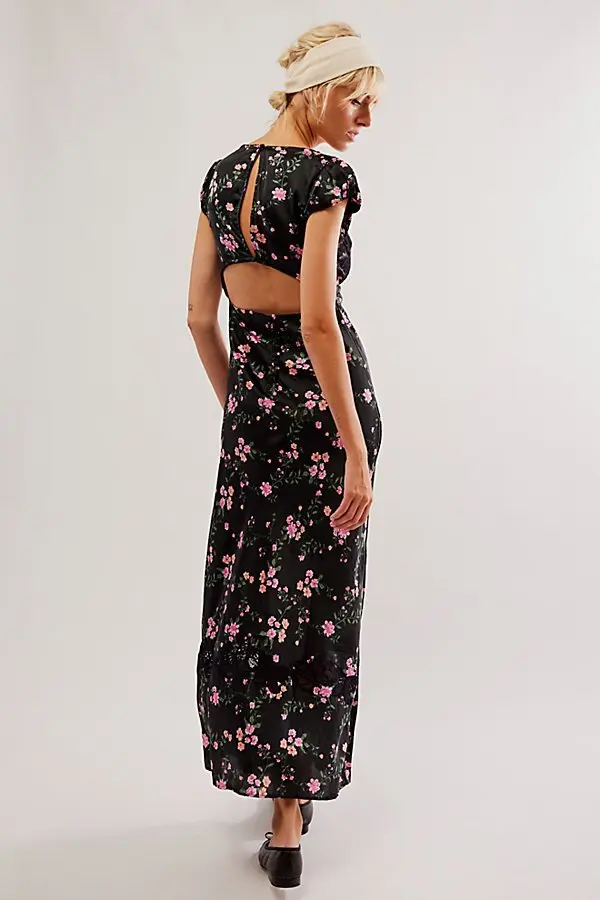 Free People Butterfly Babe Maxi Dress - Black