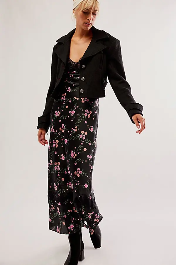 Free People Butterfly Babe Maxi Dress - Black