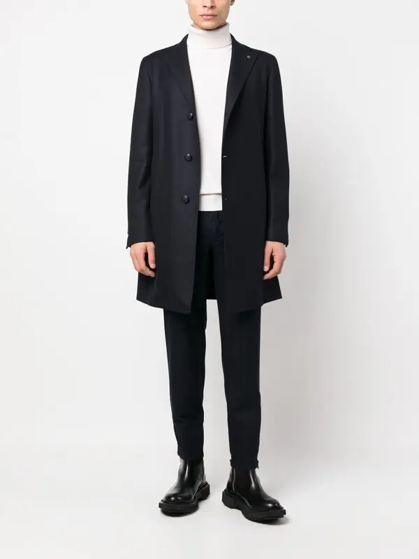 Incotex Pinstripe Tailored Trousers - Blue