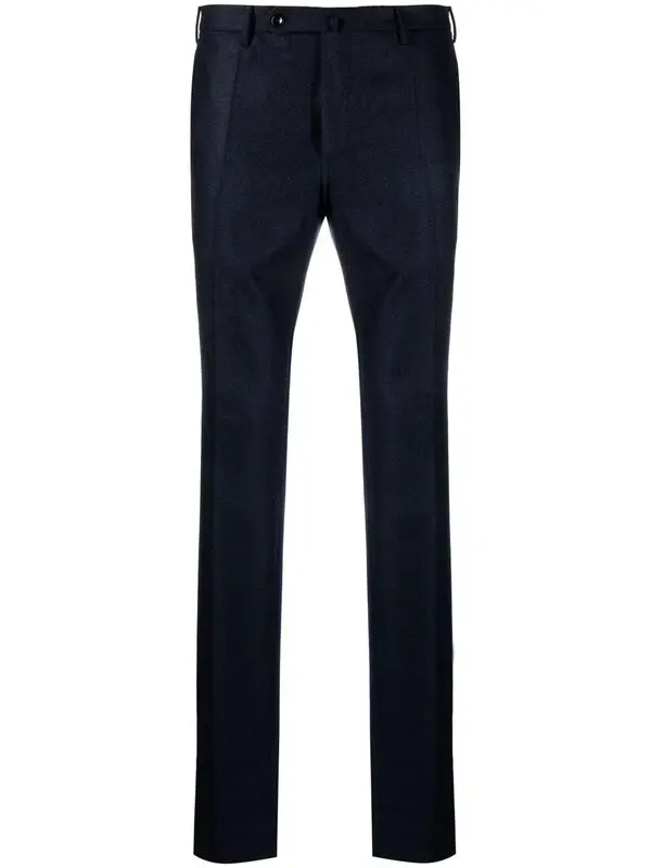 Incotex Mid-rise Straight-leg Trousers - Blue