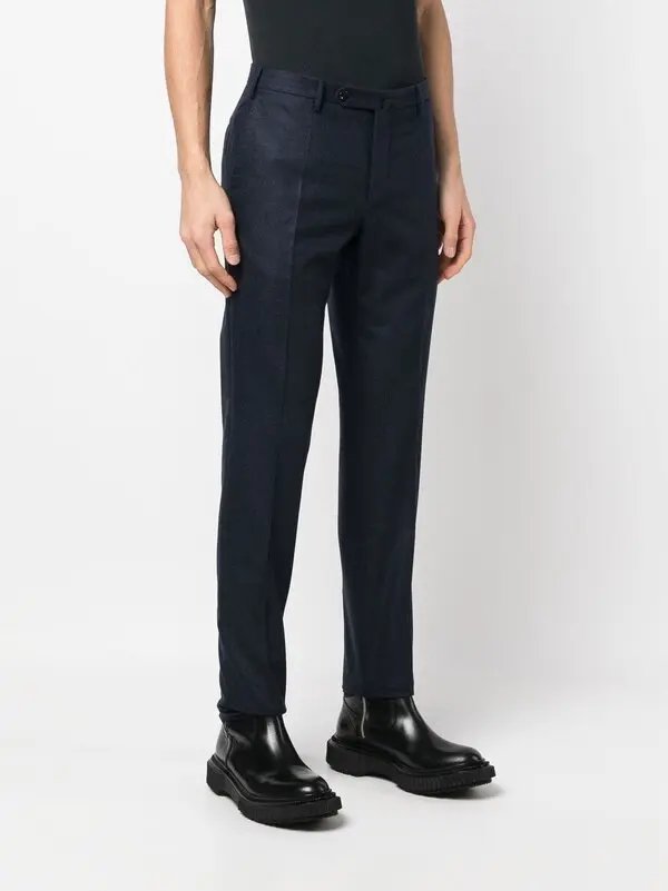 Incotex Mid-rise Straight-leg Trousers - Blue