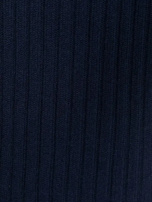DELL'OGLIO Cashmere Ribbed Knit Scarf