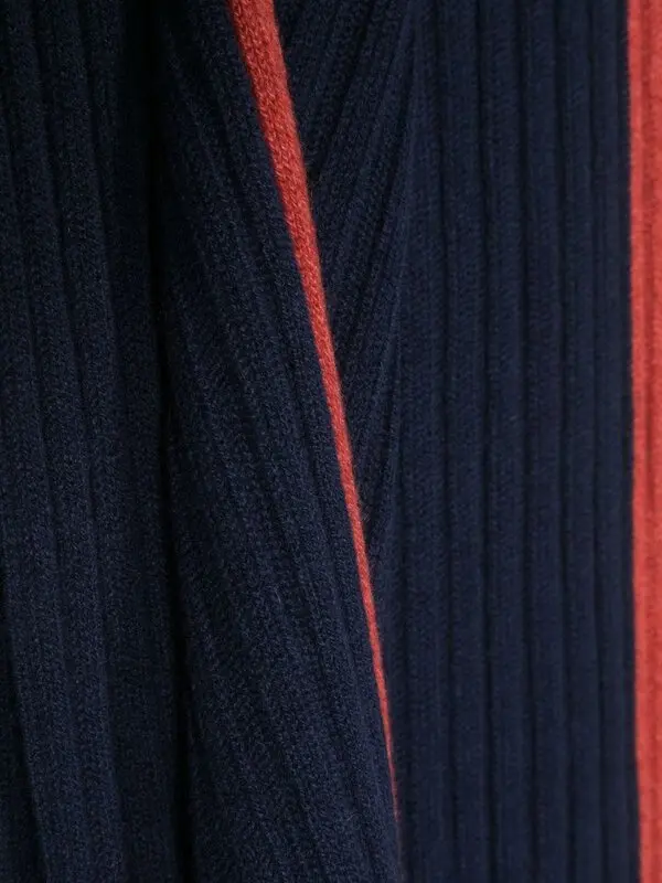 DELL'OGLIO Cashmere Ribbed Knit Scarf