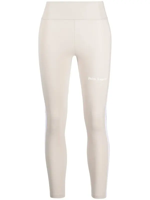 Palm Angels Logo-print Cropped Leggings