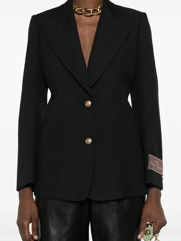 Gucci Single-breasted Twill Blazer