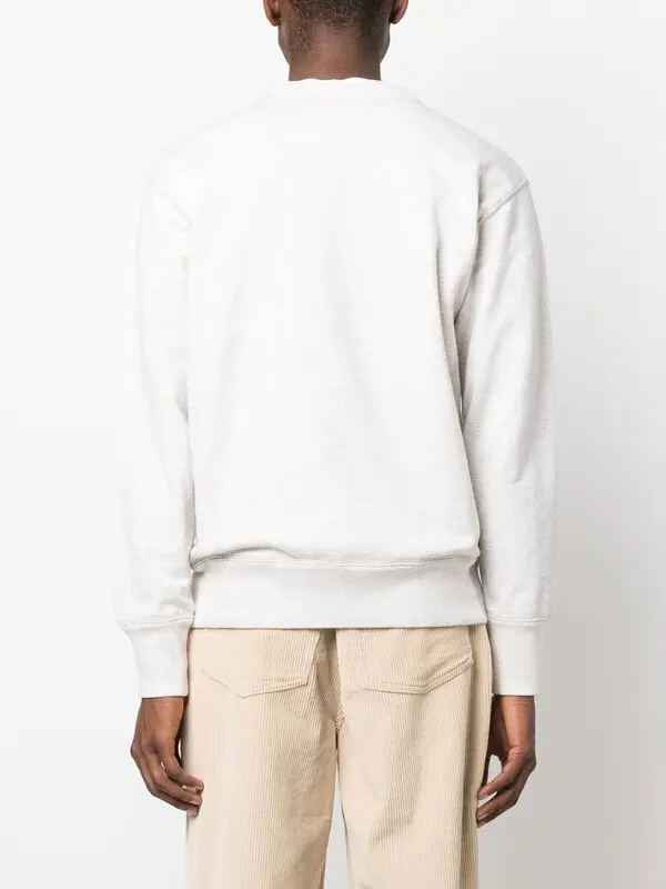 Isabel Marant Mike Logo-embroidered Sweatshirt - White