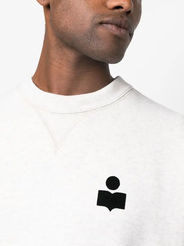 Isabel Marant Mike Logo-embroidered Sweatshirt - White