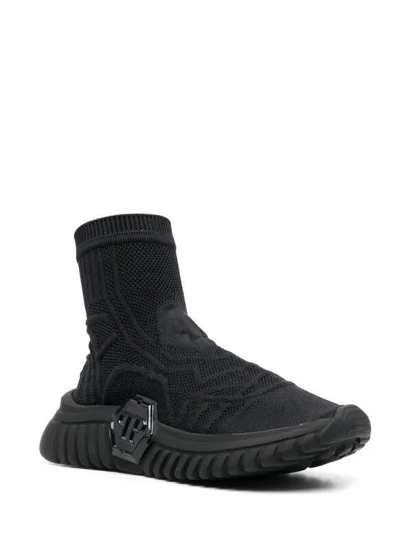 Philipp Plein Runner Slip-on Sneakers - Black