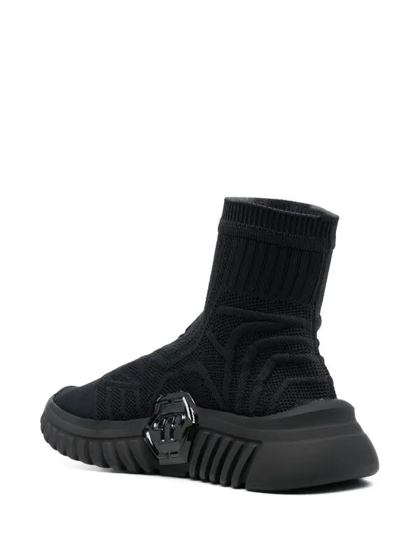 Philipp Plein Runner Slip-on Sneakers - Black