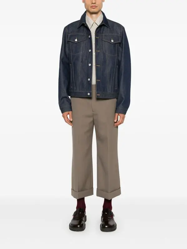 Gucci Wide-leg Wool Trousers