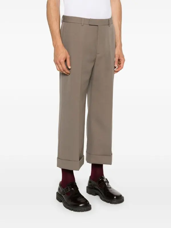 Gucci Wide-leg Wool Trousers